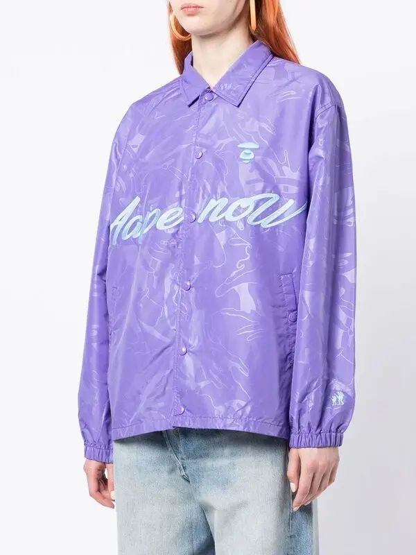 AAPE BY *A BATHING APE Logo-printed Button-front Jacket