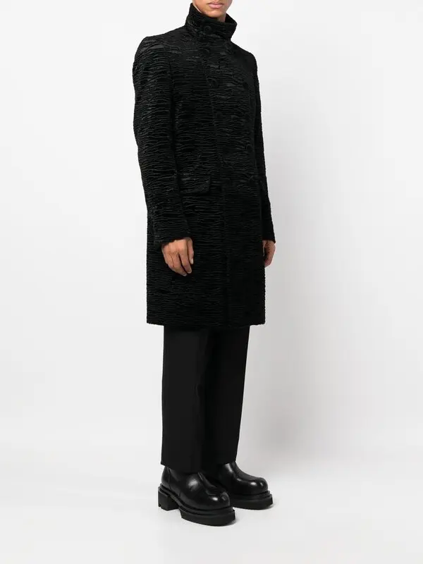 Balmain Double-breasted Cloqué Coat