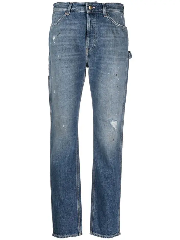 WASHINGTON DEE-CEE Ripped Straight-leg Jeans