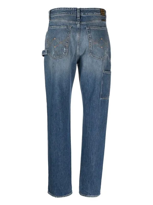 WASHINGTON DEE-CEE Ripped Straight-leg Jeans