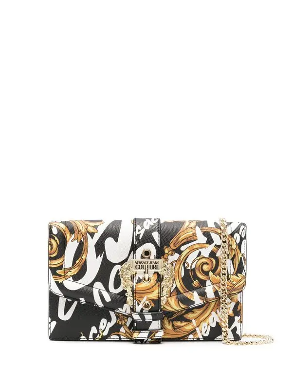 Versace Graphic Print Envelope Crossbody Bag