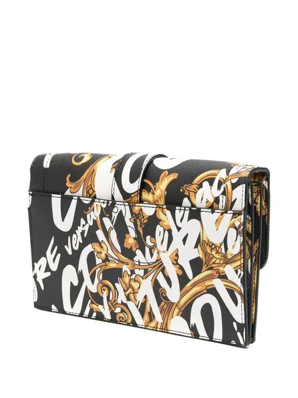 Versace Graphic Print Envelope Crossbody Bag