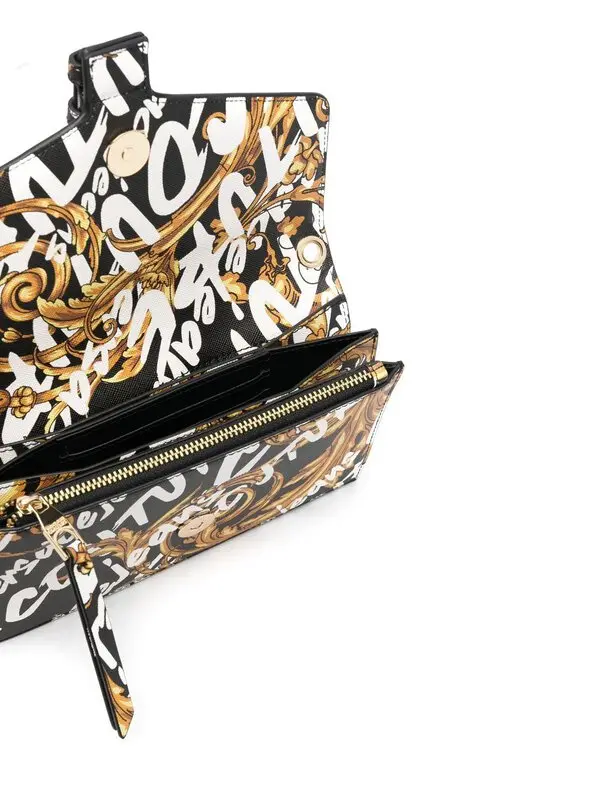Versace Graphic Print Envelope Crossbody Bag
