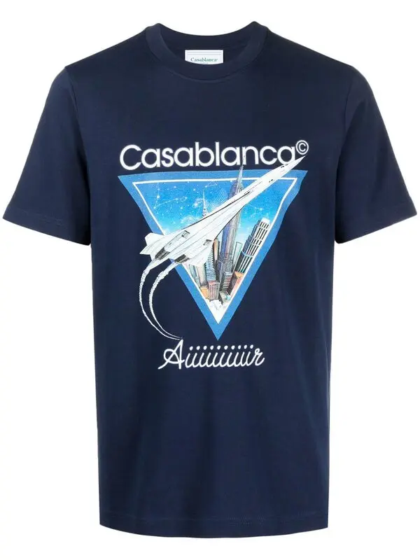 Casablanca Graphic-print Short-sleeved T-shirt