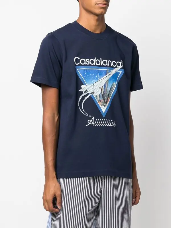 Casablanca Graphic-print Short-sleeved T-shirt