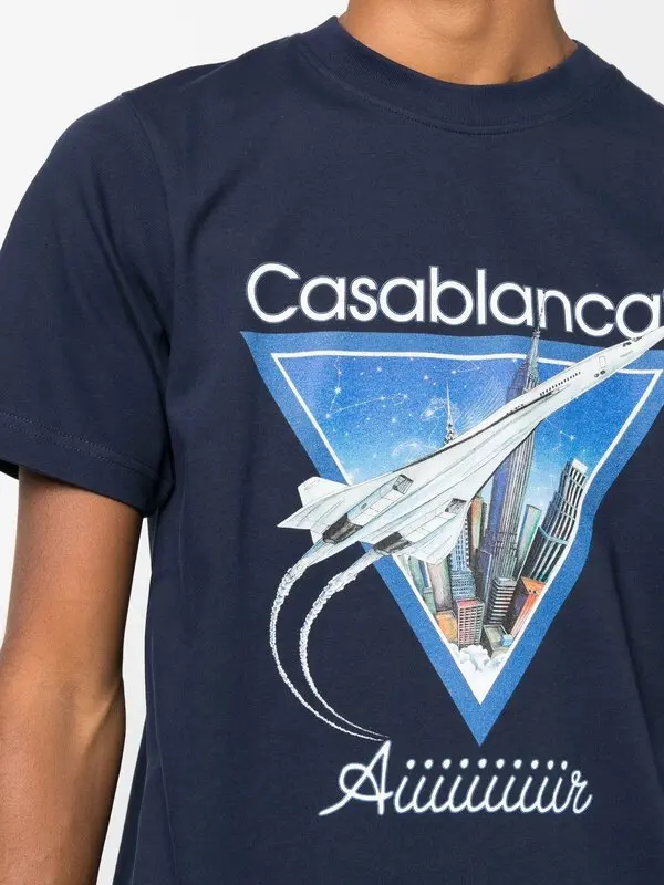 Casablanca Graphic-print Short-sleeved T-shirt