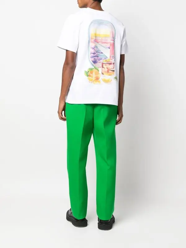 Casablanca Graphic-print Short-sleeved T-shirt