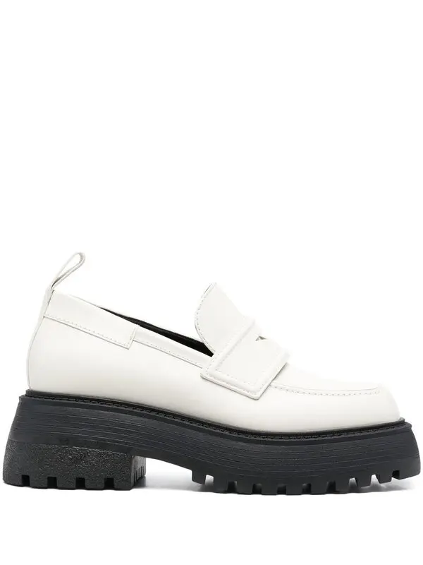 3JUIN Platform 40mm Leather Loafers