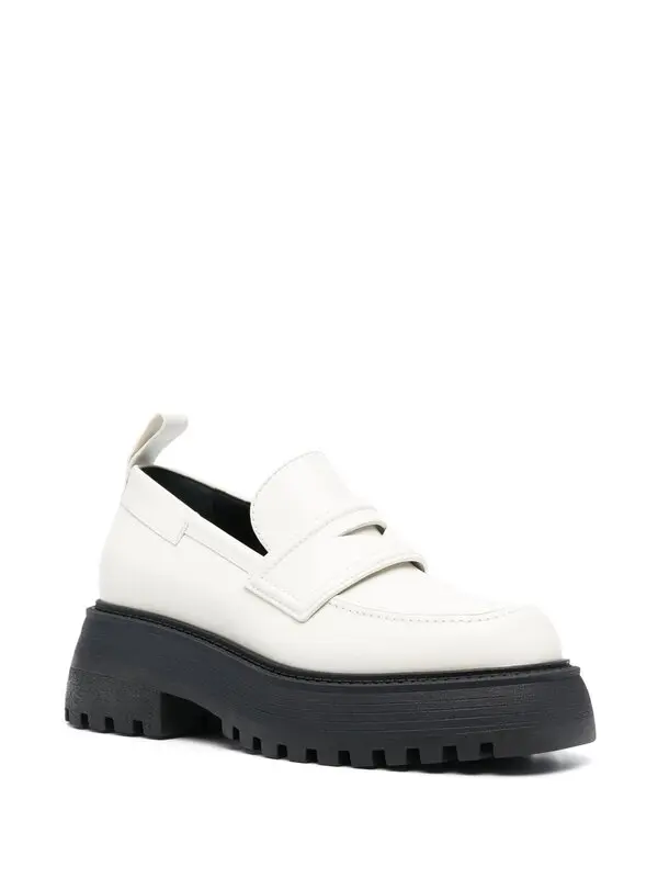 3JUIN Platform 40mm Leather Loafers