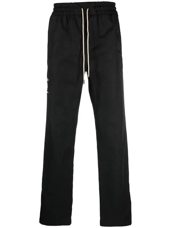 JUST DON Logo-embroidered Track Pants - Black