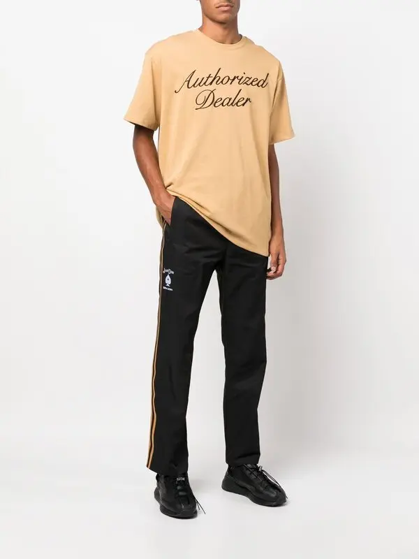 JUST DON Logo-embroidered Track Pants - Black