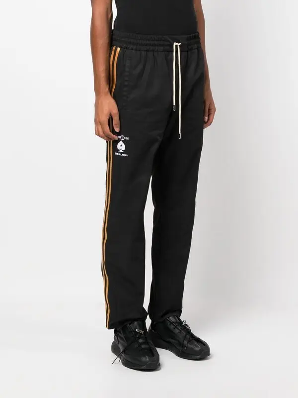 JUST DON Logo-embroidered Track Pants - Black