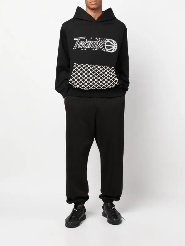JUST DON Graphic-print Cotton Hoodie