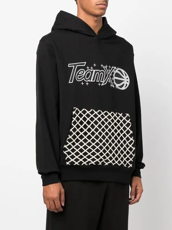 JUST DON Graphic-print Cotton Hoodie