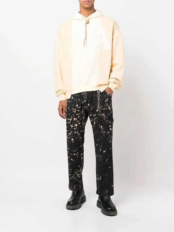 AMBUSH Panelled Drawstring Hoodie - Neutrals