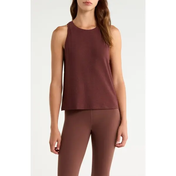Beyond Yoga Featherweight Rebalance Tank - Iced Mocha Heather