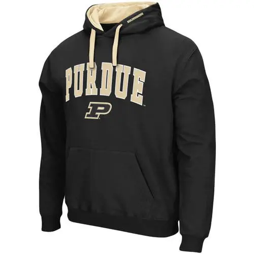COLOSSEUM Purdue Boilermakers Arch & Logo 2.0 Pullover Hoodie