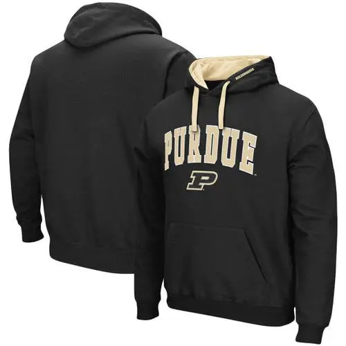 COLOSSEUM Purdue Boilermakers Arch & Logo 2.0 Pullover Hoodie