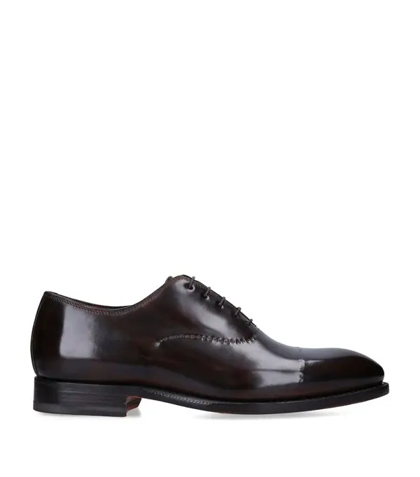 Bontoni Leather Vittorio Oxford Shoes - Brown