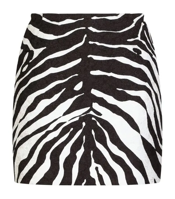 Dolce & Gabbana Zebra Print Mini Skirt