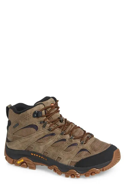 Merrell Moab 3 Mid Waterproof Hiking Shoe - Olive/ Gum