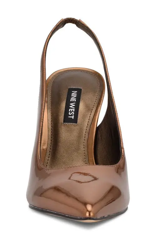 Nine West Feather Slingback Pump - Bronze