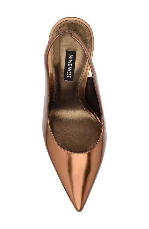 Nine West Feather Slingback Pump - Bronze