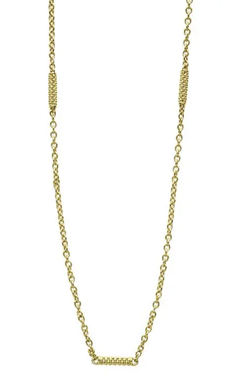 Lagos Caviar Bead Station Necklace