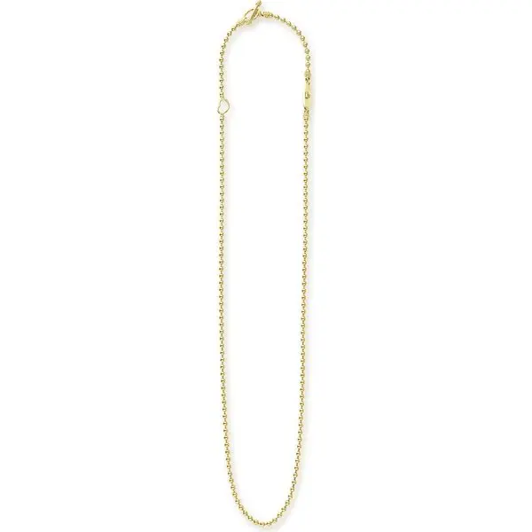 Lagos Signature Caviar Ball Chain Necklace - Gold