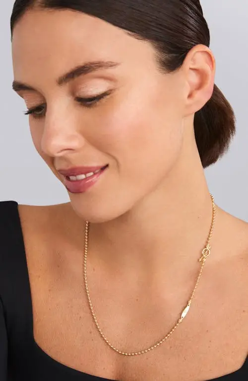 Lagos Signature Caviar Ball Chain Necklace
