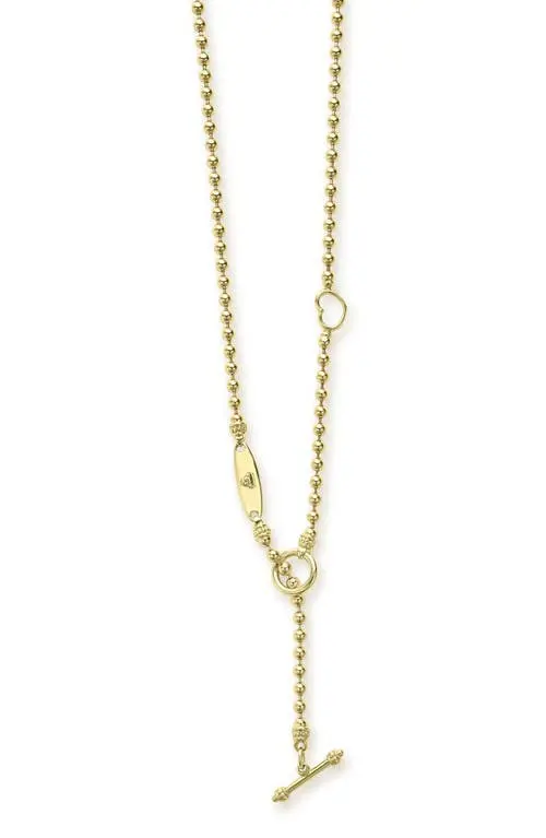 Lagos Signature Caviar Ball Chain Necklace