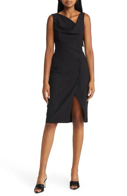Black Halo Bridget Sheath Dress In Black - 50% Off | Editorialist