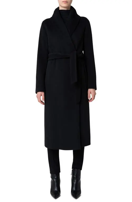 Akris Wool-blend Coat - Black