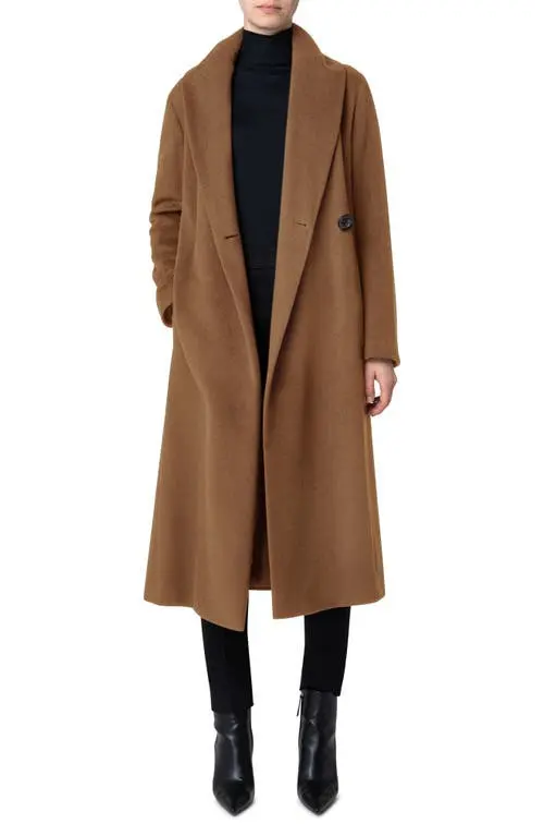 Akris Wool-blend Coat - Malt