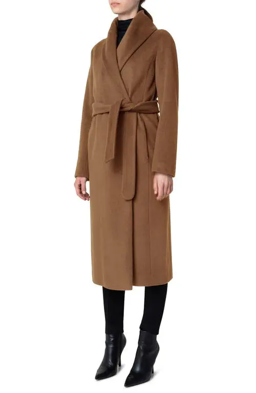 Akris Wool-blend Coat - Malt