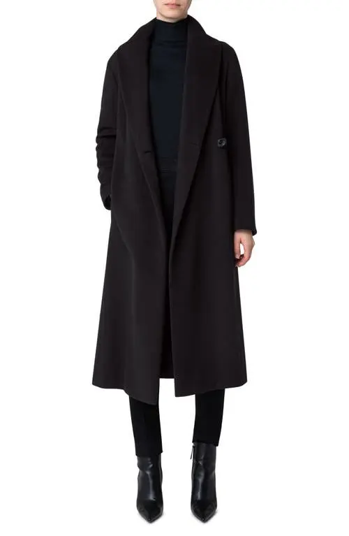Akris Wool-blend Coat - Slate