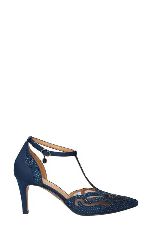 J. Reneé Lisha Pointed Toe Pumps - Navy