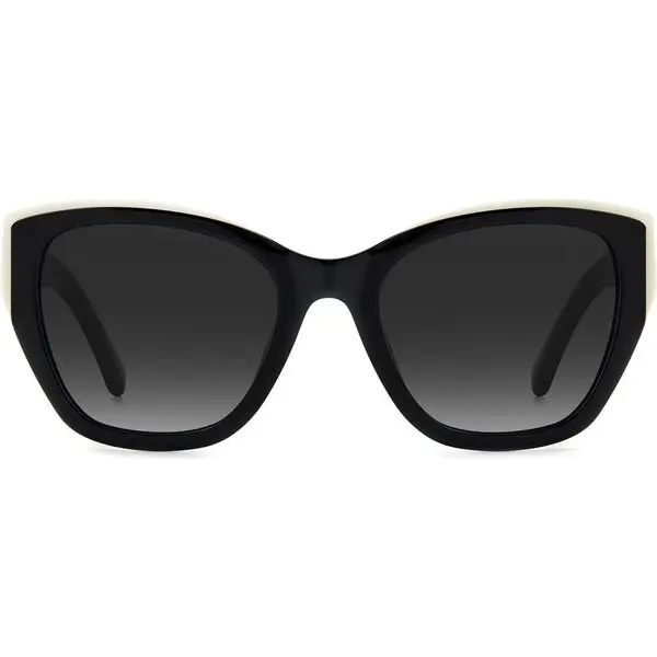 Kate Spade New York Yolanda Cat Eye Sunglasses - Black / Grey Shaded