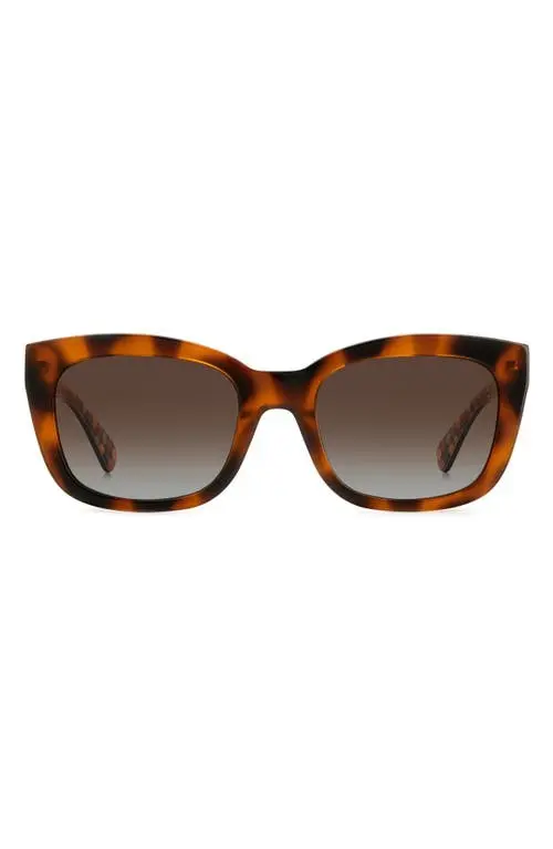 Kate Spade New York Tammy Rectangular Sunglasses - Havana/brown Grad Polar