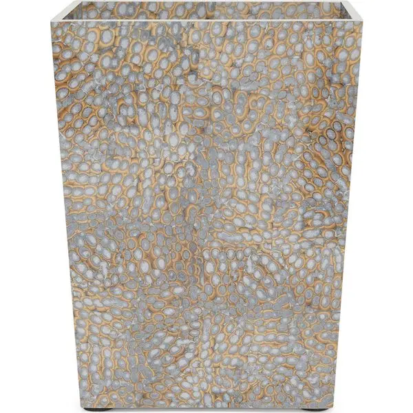 PIGEON AND POODLE Callas Square Waste Basket - Silver