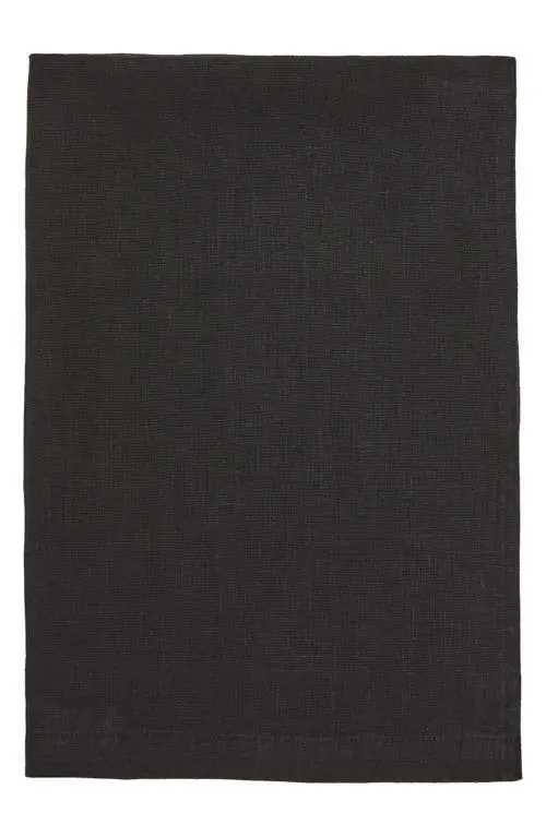 TEKLA Linen Glass Towel - Black