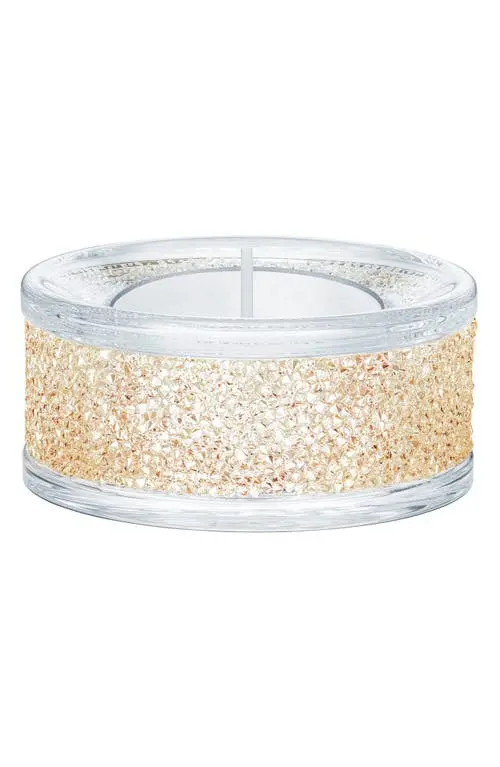 SWAROVSKI Shimmer Tealight Holder - Gold Tone
