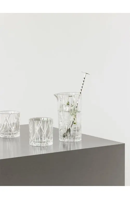 ORREFORS City Mixing Glass & Bar Spoon