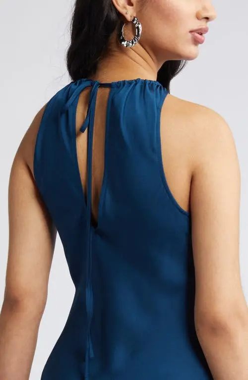sachin and babi light blue dress Women's Capsule Backless Slip Midi Dress - Vintage Black | UNUM DIEM main image 1
