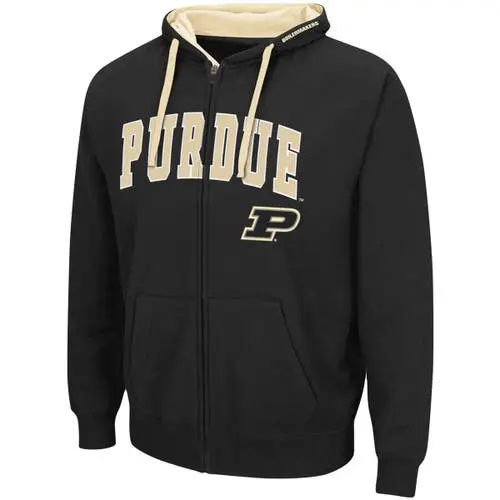 COLOSSEUM Purdue Boilermakers Big & Tall Full-zip Hoodie