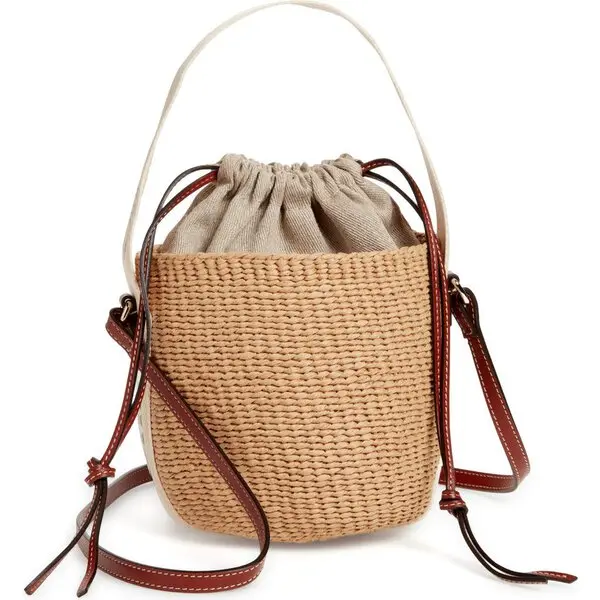 Chloé Woody Basket Bucket Bag - White