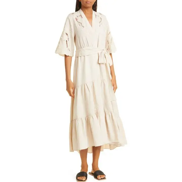 Kobi Halperin Gabbi Embroidered Dress - Dune