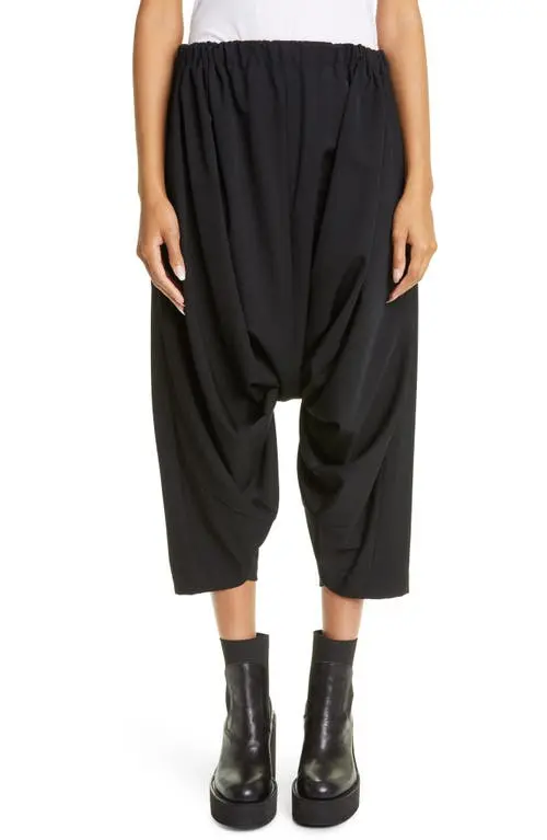 Wool Pants Comme Des Garcons Drop Crotch Pants Black Comme Des