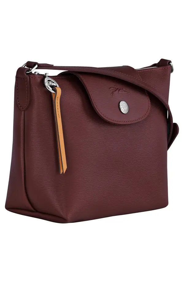 Longchamp Le Pliage City Crossbody Bag In Plum 30% Off