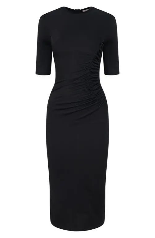 ET OCHS Isabelle Ruched Midi Dress